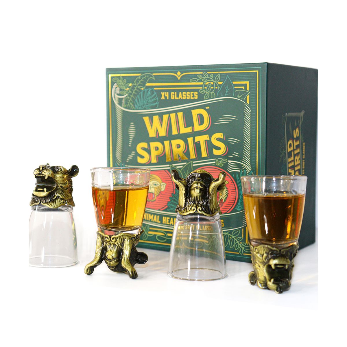 Wild Spirits shotglaasjes set van 4 | snelle levering