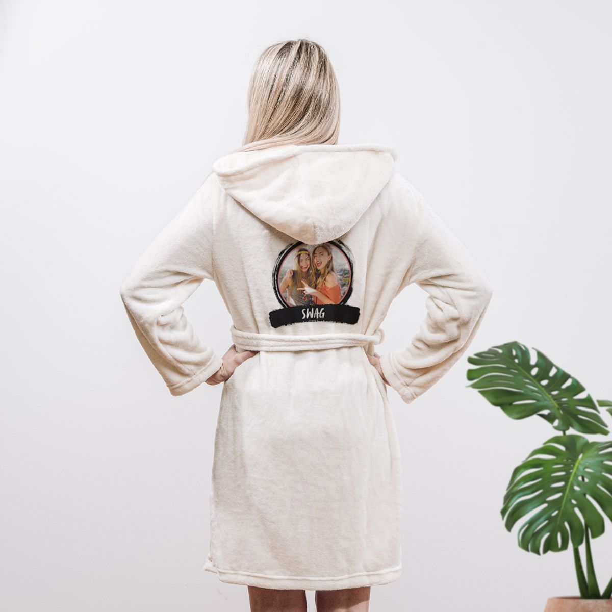 Badjas met foto en tekst om prachtig te personaliseren | snelle levering